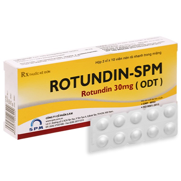 Thuốc Rotundin-SPM 30mg giảm lo âu, căng thẳng (3 vỉ x 10 viên) - 11/ ...