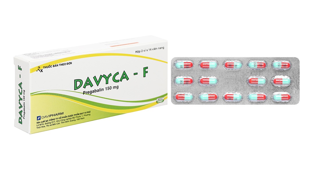 Davyca-F 150mg trị rối loạn lo âu lan tỏa (2 vỉ x 14 viên) - 08/2024 ...