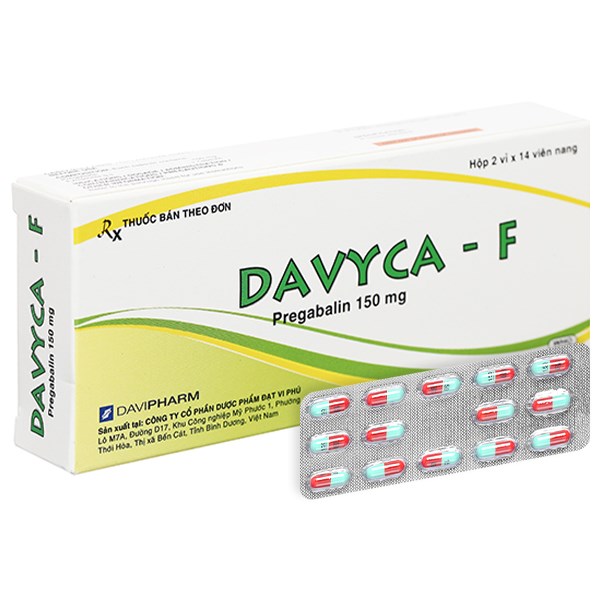 Davyca 75mg trị động kinh, đau dây thần kinh (2 vỉ x 14 viên) - 08/2024 ...
