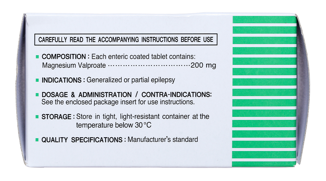 Mageum Tab 200mg trị động kinh (10 vỉ x 10 viên) - 08/2024 ...