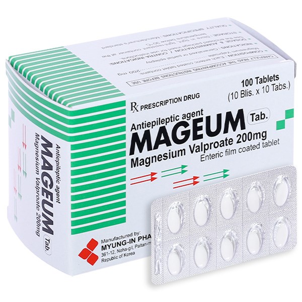 Mageum Tab 200mg trị động kinh (10 vỉ x 10 viên) - 08/2024 ...