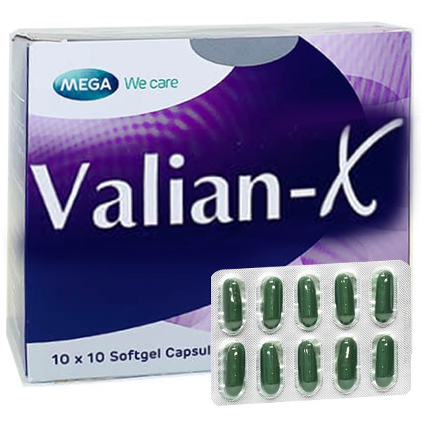 Valian-X trị mất ngủ, lo lắng, rối loạn giấc ngủ (10 vỉ x 10 viên) - 10 ...