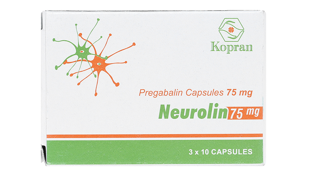 Neurolin 75mg trị động kinh, đau dây thần kinh (3 vỉ x 10 viên) - 07/ ...