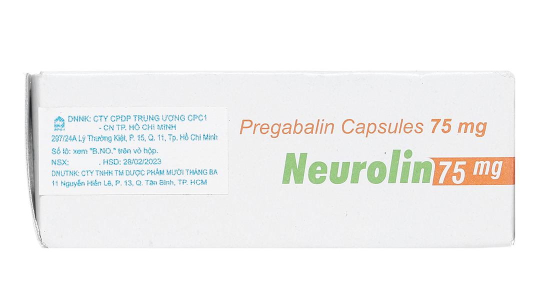 Neurolin 75mg trị động kinh, đau dây thần kinh (3 vỉ x 10 viên) - 07/ ...