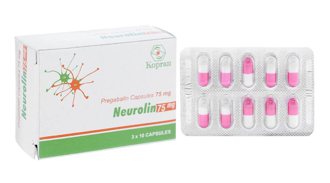 Neurolin 75mg trị động kinh, đau dây thần kinh (3 vỉ x 10 viên) - 07/ ...