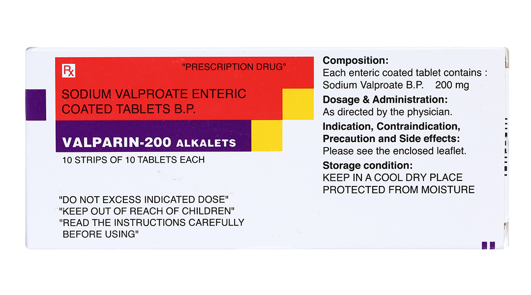 Valparin-200 Alkalets trị động kinh (10 vỉ x 10 viên) - 08/2024 ...