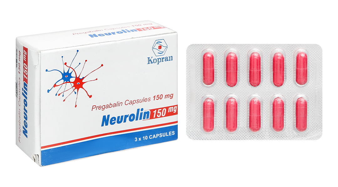 Neurolin 150mg trị động kinh, đau dây thần kinh (3 vỉ x 10 viên) - 07/ ...