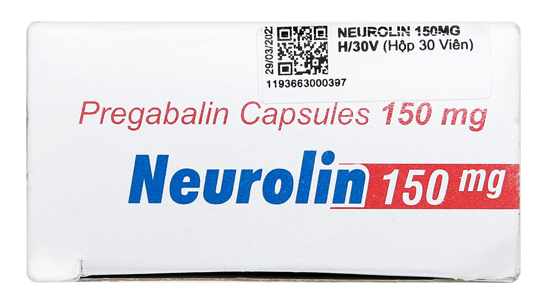 Neurolin 150mg trị động kinh, đau dây thần kinh (3 vỉ x 10 viên) - 07/ ...
