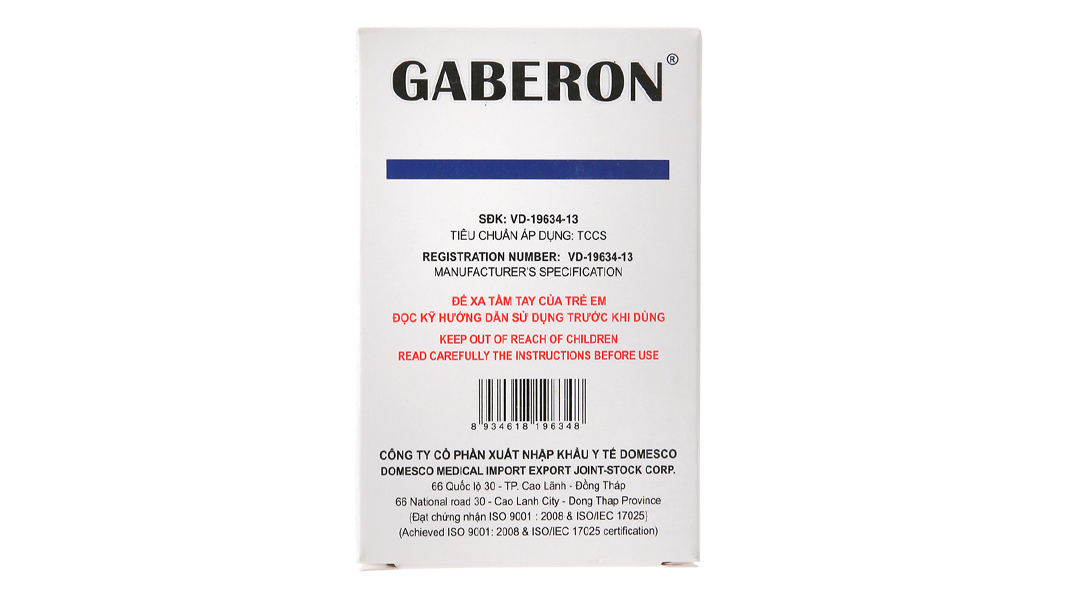 Gaberon 300mg hỗ trợ trị động kinh cục bộ (5 vỉ x 10 viên) - 08/2024 ...