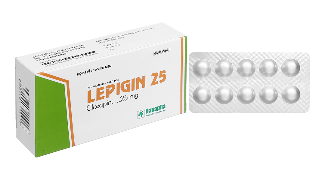 Lepigin 25 trị tâm thần phân liệt (5 vỉ x 10 viên) - 08/2024 ...