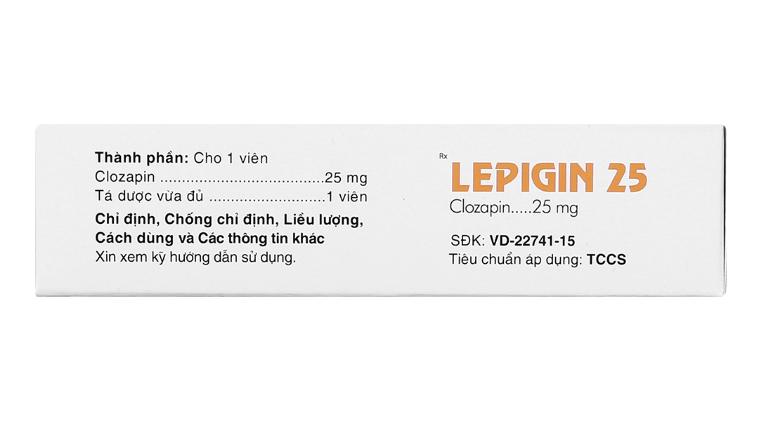 Lepigin 25 trị tâm thần phân liệt (5 vỉ x 10 viên) - 08/2024 ...