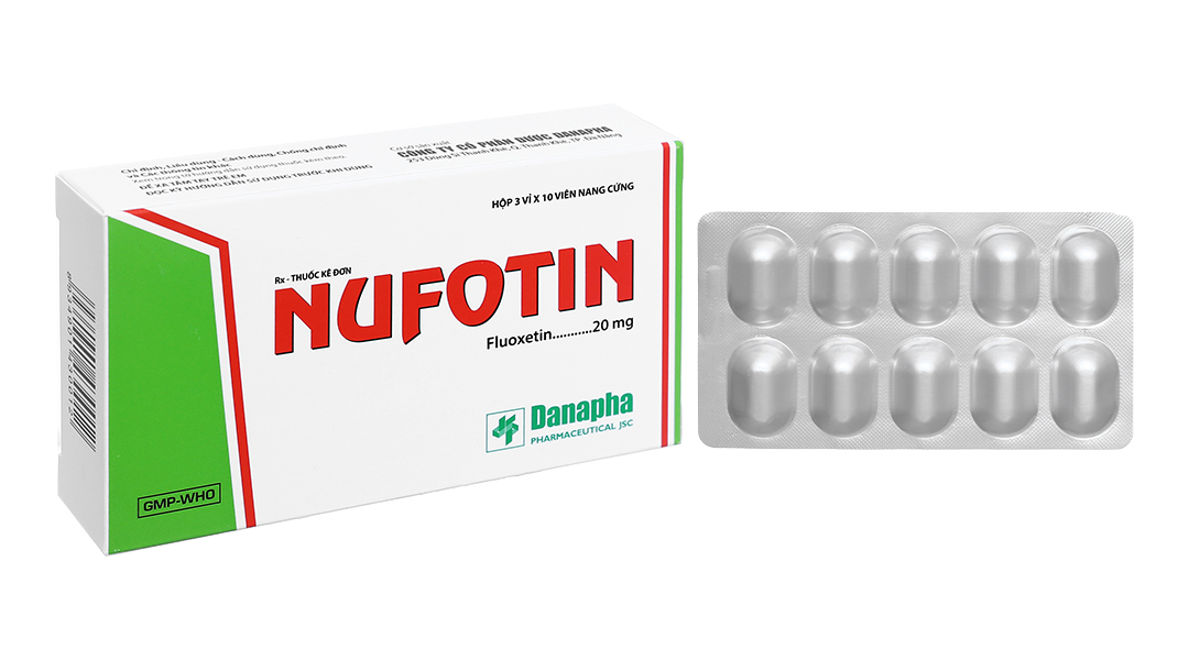 Nufotin 20mg trị trầm cảm, hội chứng hoảng sợ (3 vỉ x 10 viên) - 08/ ...