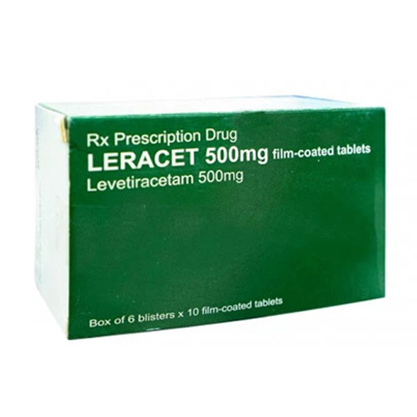 Leracet 500mg trị động kinh (6 vỉ x 10 viên) - 09/2024 ...