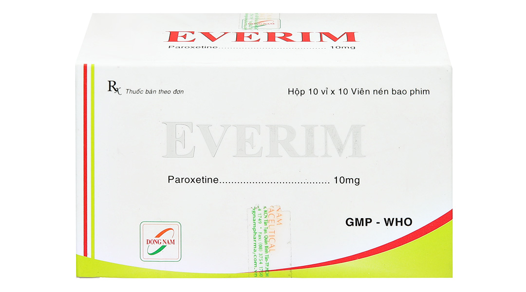 Everim 10mg trị trầm cảm, rối loạn lo âu (10 vỉ x 10 viên) - 07/2024 ...