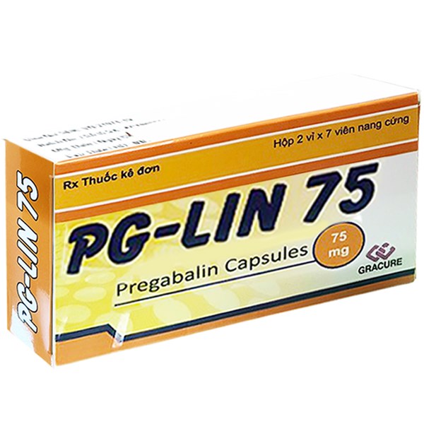 PG-Lin 75 trị động kinh, đau dây thần kinh (2 vỉ x 7 viên) - 02/2025 ...
