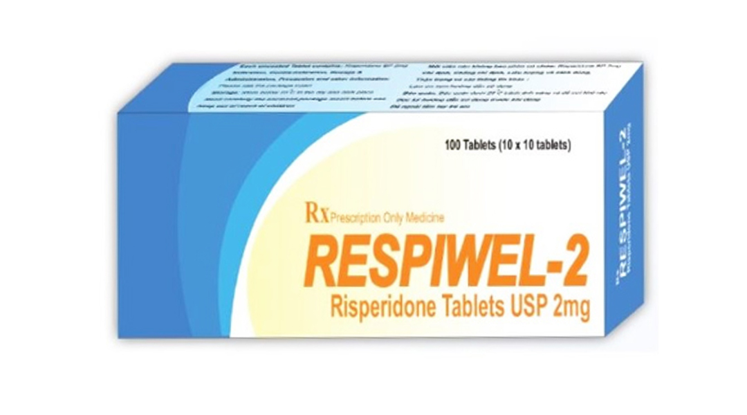 Respiwel-2 trị tâm thần phân liệt (10 vỉ x 10 viên) - 08/2024 ...