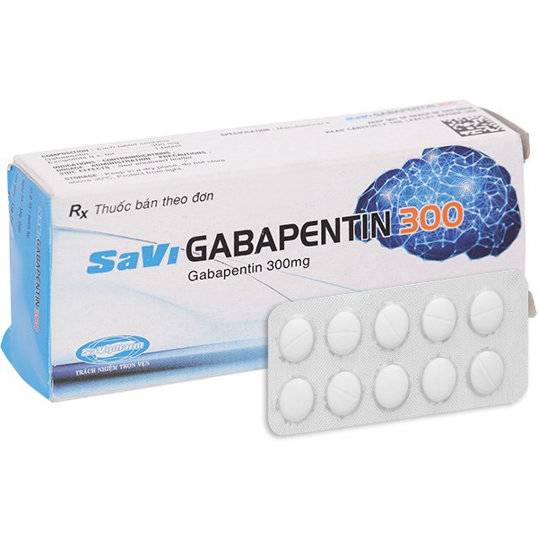 Thuốc Savi Gabapentin 300 trị động kinh cục bộ (3 vỉ x 10 viên) - 09/ ...