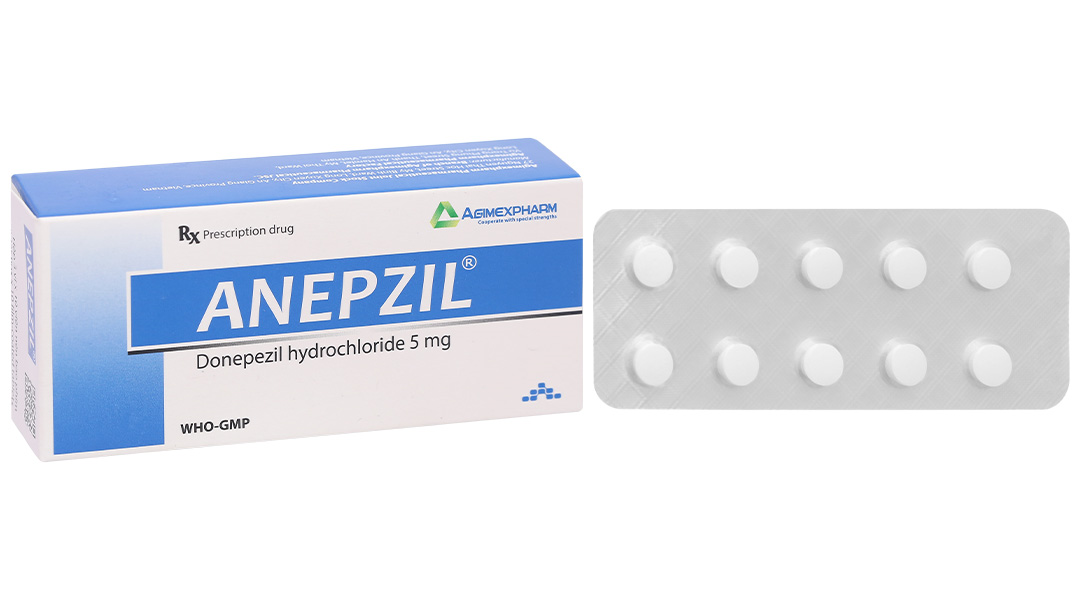 Anepzil 5mg điều trị triệu chứng suy giảm trí nhớ (3 vỉ x 10 viên) - 07 ...