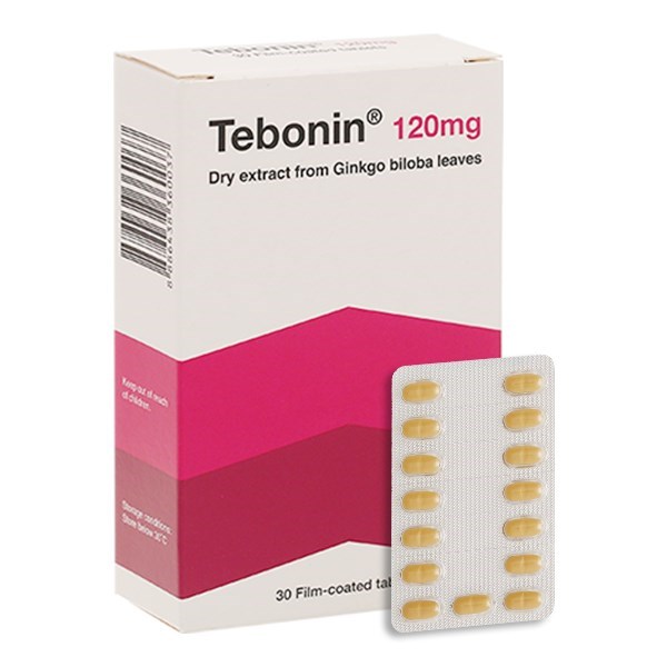 Tebonin 120mg tuần hoàn máu não, cải thiện trí nhớ (2 vỉ x 15 viên ...