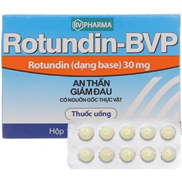Rotundin-BVP 30mg an thần, giảm lo âu (10 vỉ x 10 viên) - 10/2024 ...