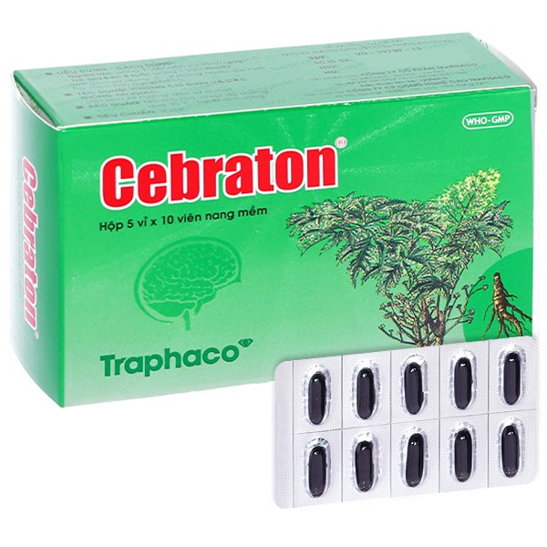 Cebraton phòng và trị suy giảm trí nhớ (5 vỉ x 10 viên) - 09/2024 ...