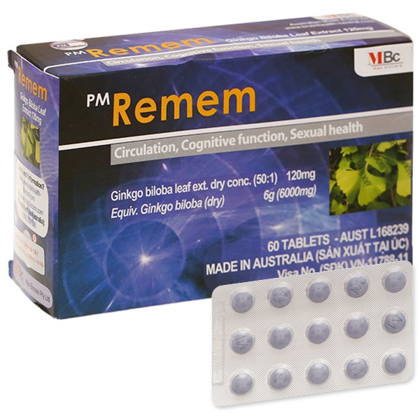 PM Remem trị suy tuần hoàn não, cải thiện trí nhớ (4 vỉ x 15 viên) - 11 ...