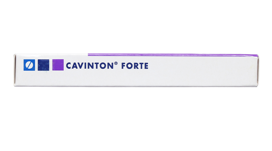 Cavinton Forte 10mg trị các dạng của rối loạn tuần hoàn máu não (2 vỉ x ...