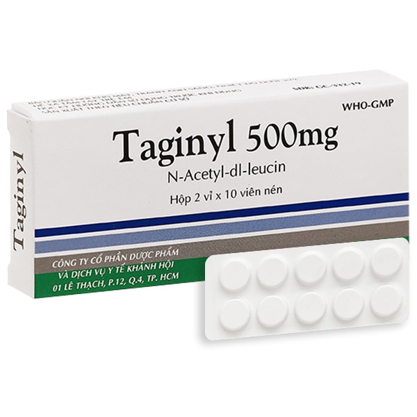 Taginyl 500mg trị triệu chứng các cơn chóng mặt (2 vỉ x 10 viên) - 11/ ...