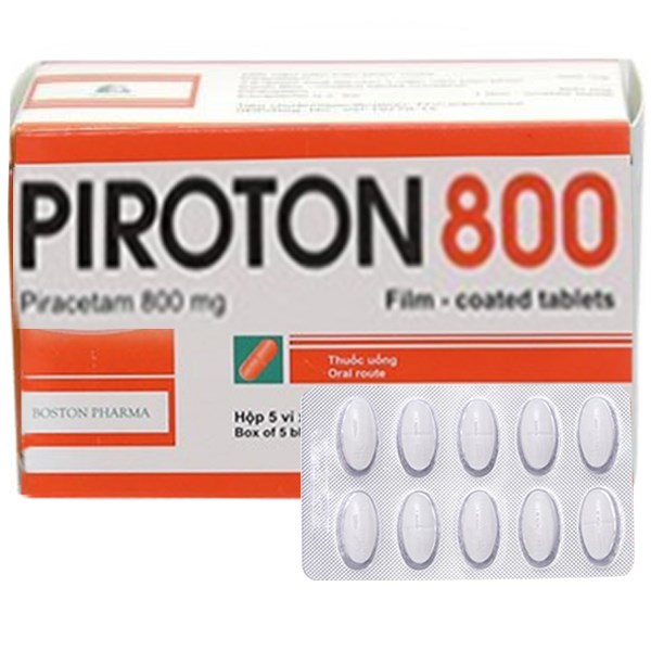 Piroton 800mg thuốc thần kinh trị chóng mặt, giảm trí nhớ người già ...