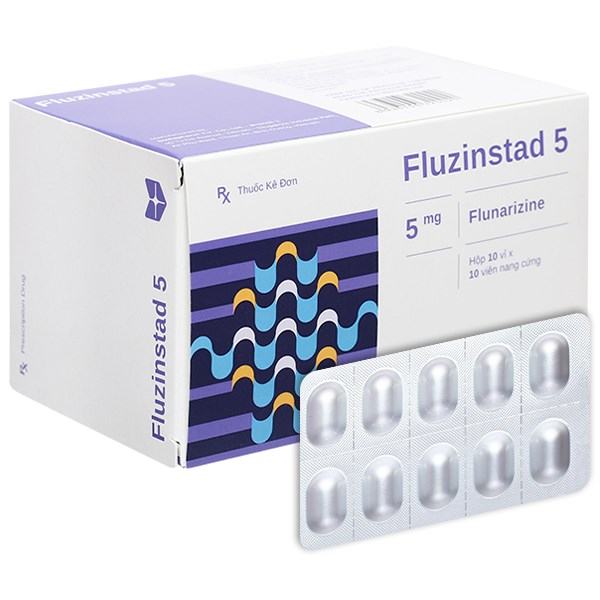 Flunarizine 5mg TV Pharm trị dự phòng đau nửa đầu (3 vỉ x 10 viên) - 10 ...