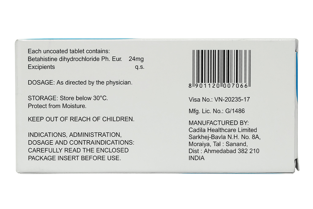Vertiko 24 trị hội chứng Ménière như chóng mặt, suy giảm thính giác (10 ...