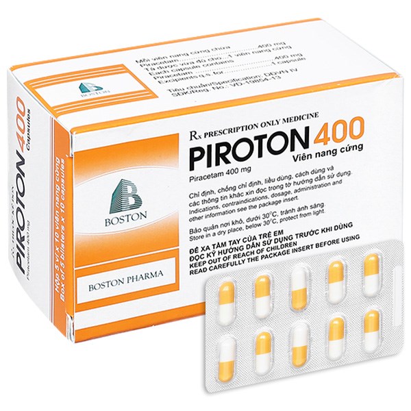 Piroton 400 trị chóng mặt, giật rung cơ (5 vỉ x 10 viên) - 10/2024 ...
