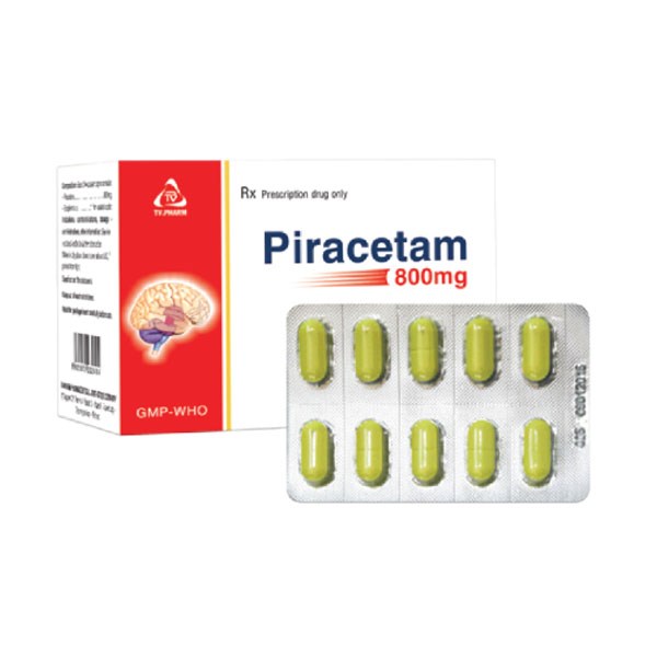 Piracetam TV.Pharm 800mg điều trị triệu chứng chóng mặt (6 vỉ x 10 viên ...