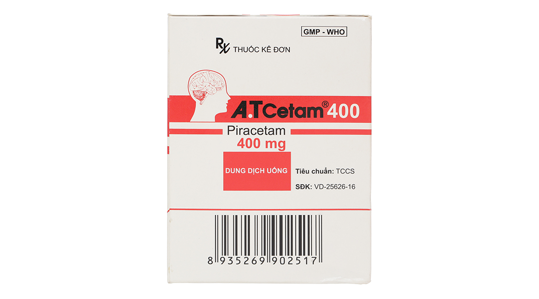 A.T Cetam 400 trị chóng mặt, giật rung cơ (30 ống x 10ml) - 08/2024 ...