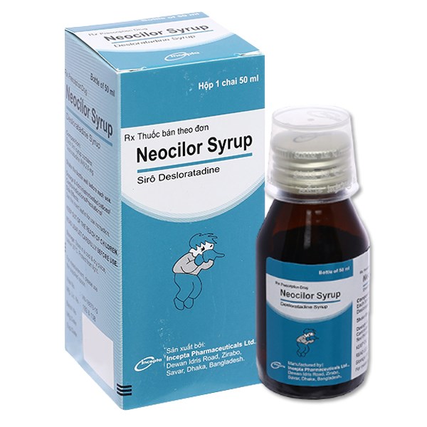 Siro Neocilor trị viêm mũi dị ứng, mày đay chai 50ml - 02/2025 ...