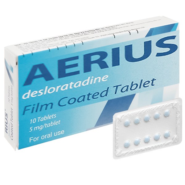 Siro Aerius 0.5mg/ml trị viêm mũi dị ứng, mày đay