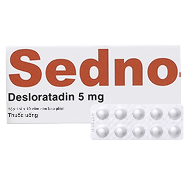 Sedno trị viêm mũi dị ứng, mày đay (1 vỉ x 10 viên) - 11/2024 ...
