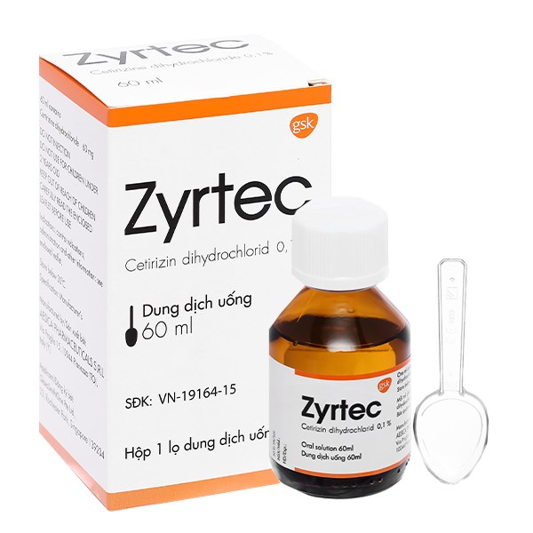Thuốc Zyrtec 1mg/ml trị viêm mũi dị ứng, mề đay - 01/2025 ...