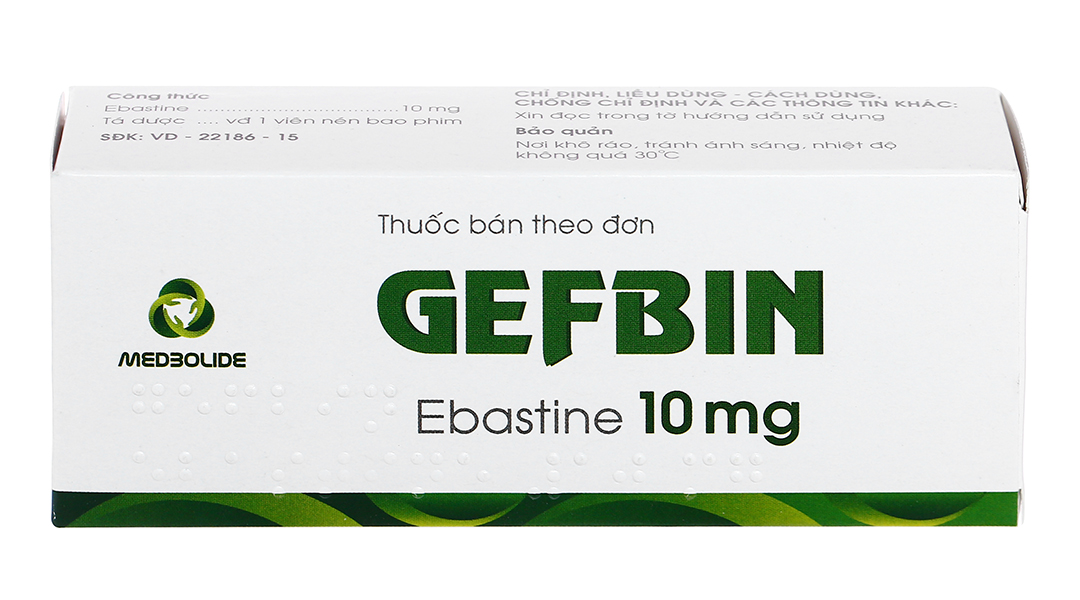 Thuốc Gefbin 10mg hộp 30 viên-Nhà thuốc An Khang