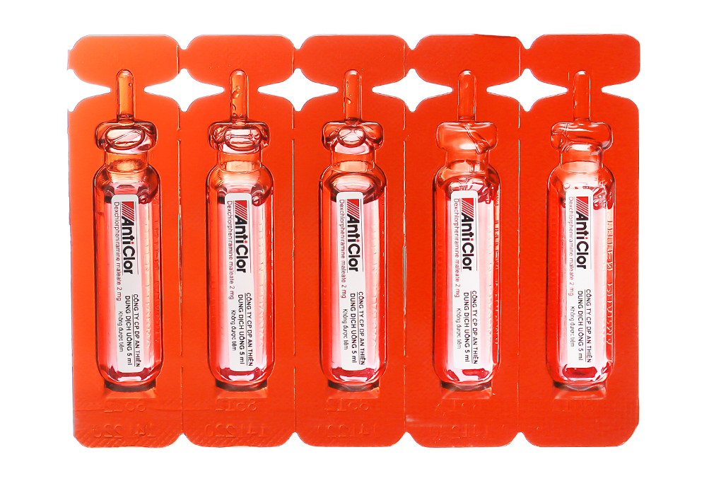 Thuốc Anticlor 2mg điều trị viêm mũi dị ứng, mày đay (30 ống x 5ml ...