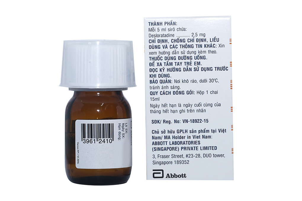 Siro Rinofil 2.5mg/5ml trị viêm mũi dị ứng, mày đay chai 15ml - 08/2024 ...