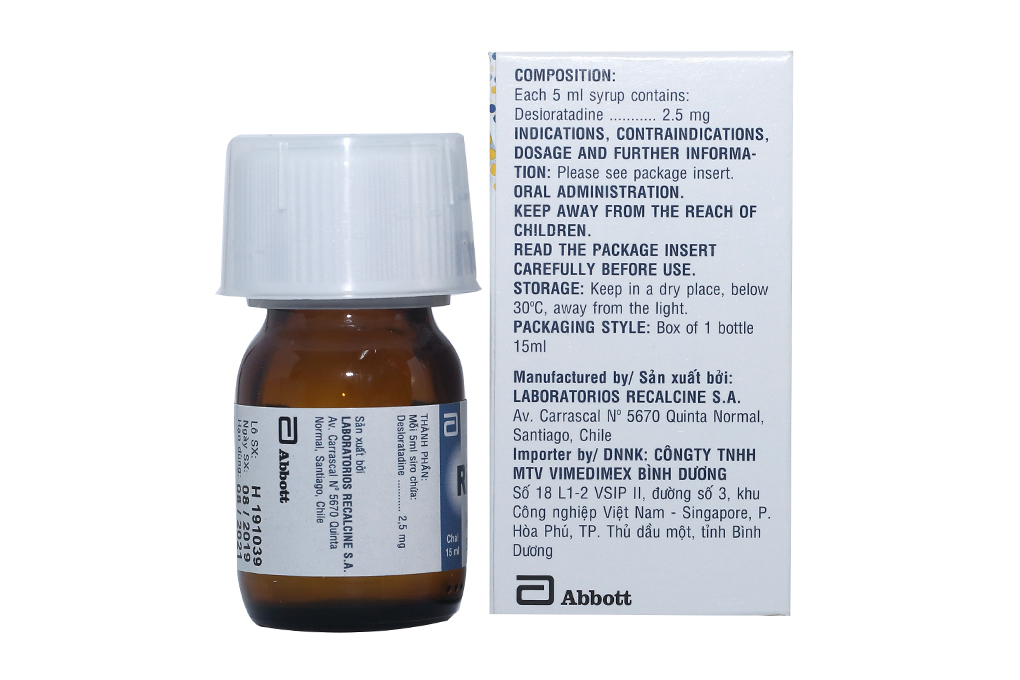 Siro Rinofil 2.5mg/5ml trị viêm mũi dị ứng, mày đay chai 15ml - 08/2024 ...