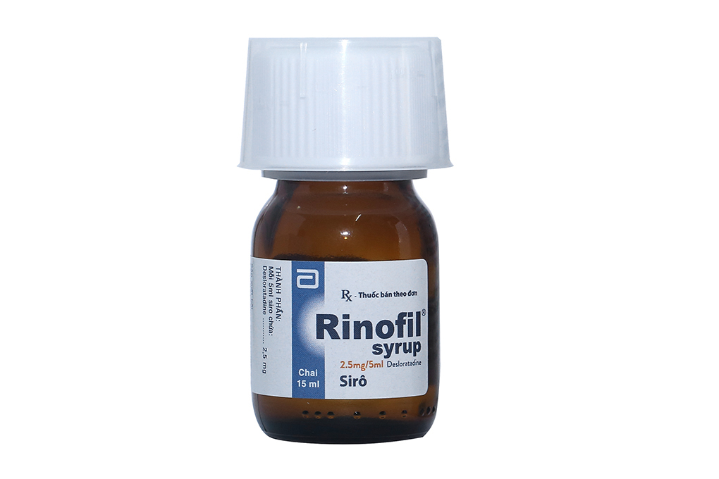 Siro Rinofil 2.5mg/5ml trị viêm mũi dị ứng, mày đay chai 15ml - 08/2024 ...