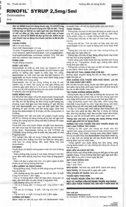 Siro Rinofil chai 15ml-Nhà thuốc An Khang