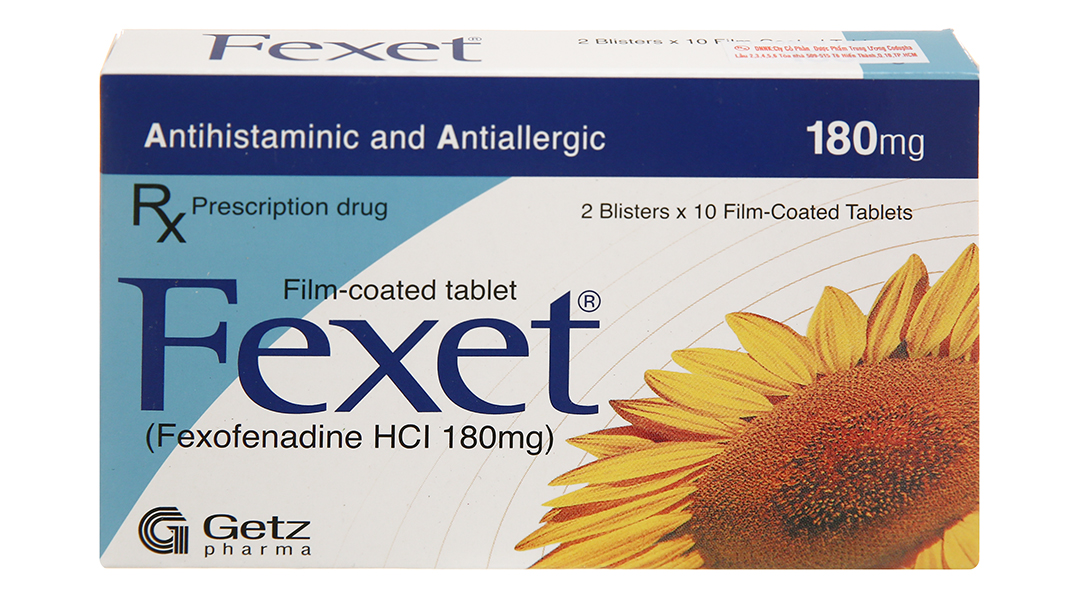 Thuốc Fexet 180mg hộp 20 viên-Nhà thuốc An Khang