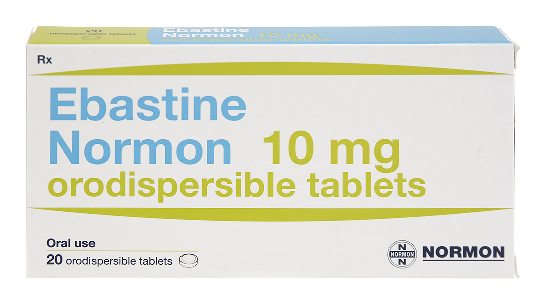 Ebastine Normon 10mg Orodispersible tablets trị viêm mũi, mày đay (2 vỉ ...