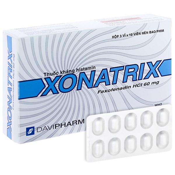 Fexostad 60 trị triệu chứng viêm mũi dị ứng, mày đay (1 vỉ x 10 viên ...