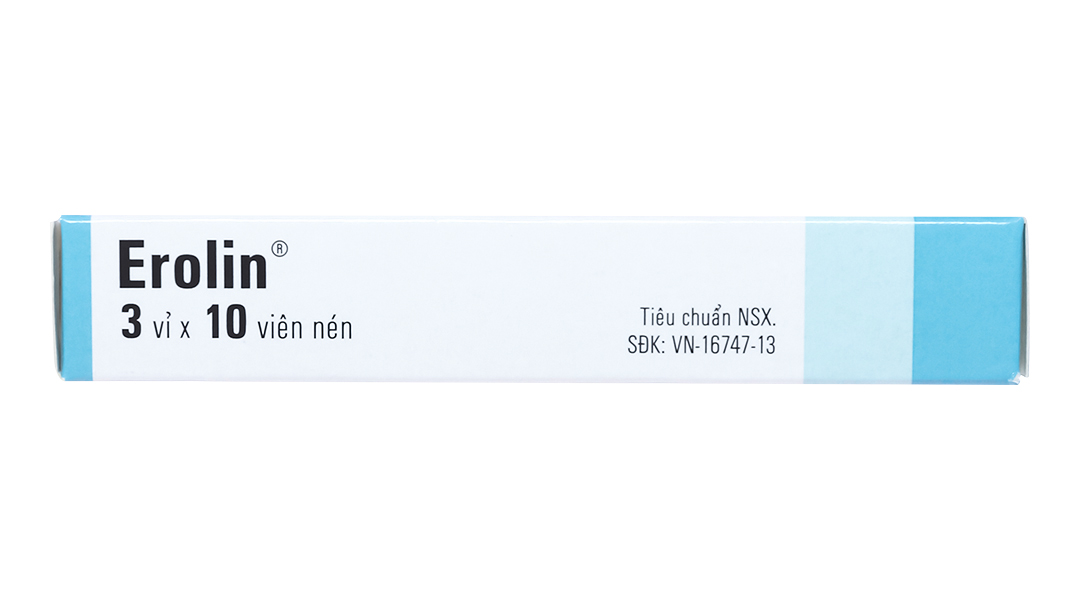 Erolin 10mg trị triệu chứng của bệnh viêm mũi dị ứng, mề đay mạn tính ...