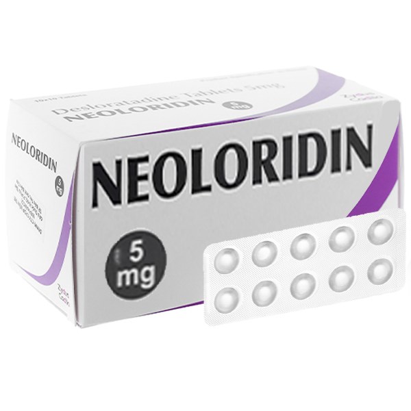 Neoloridin 5mg trị viêm mũi dị ứng, mày đay (10 vỉ x 10 viên) - 11/2024 ...