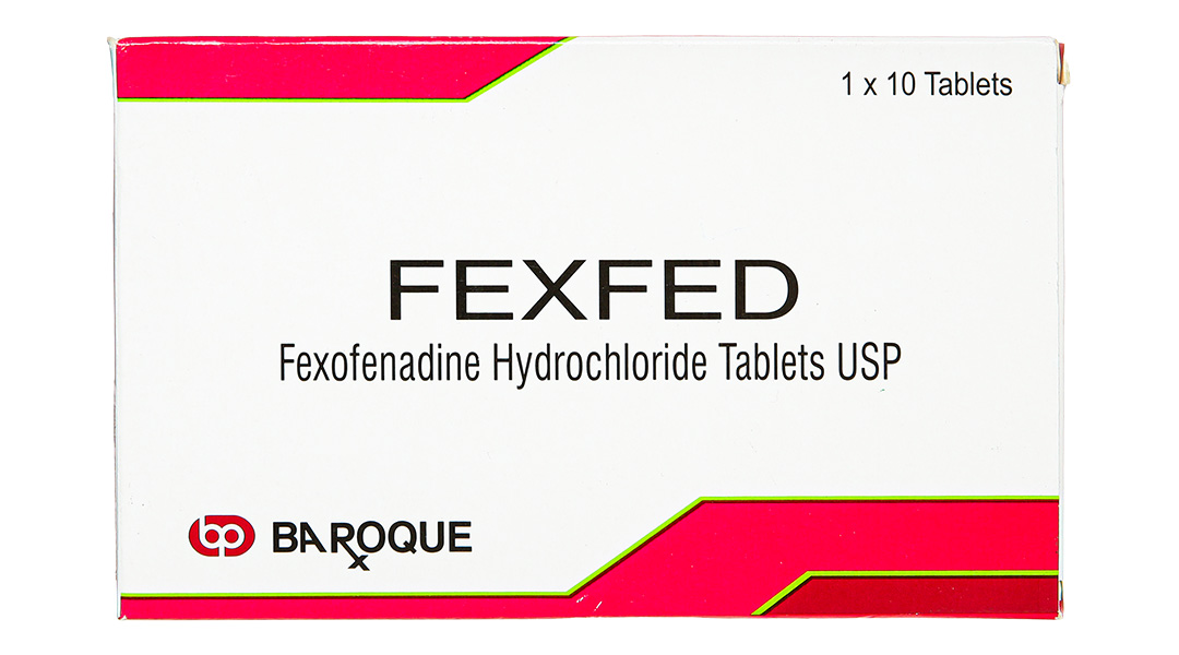 Fexfed 180mg giảm triệu chứng viêm mũi dị ứng theo mùa (1 vỉ x 10 viên ...